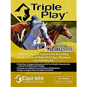 Equi-lete Premium Horse Supplements Triple Play (25 lb. Pail)