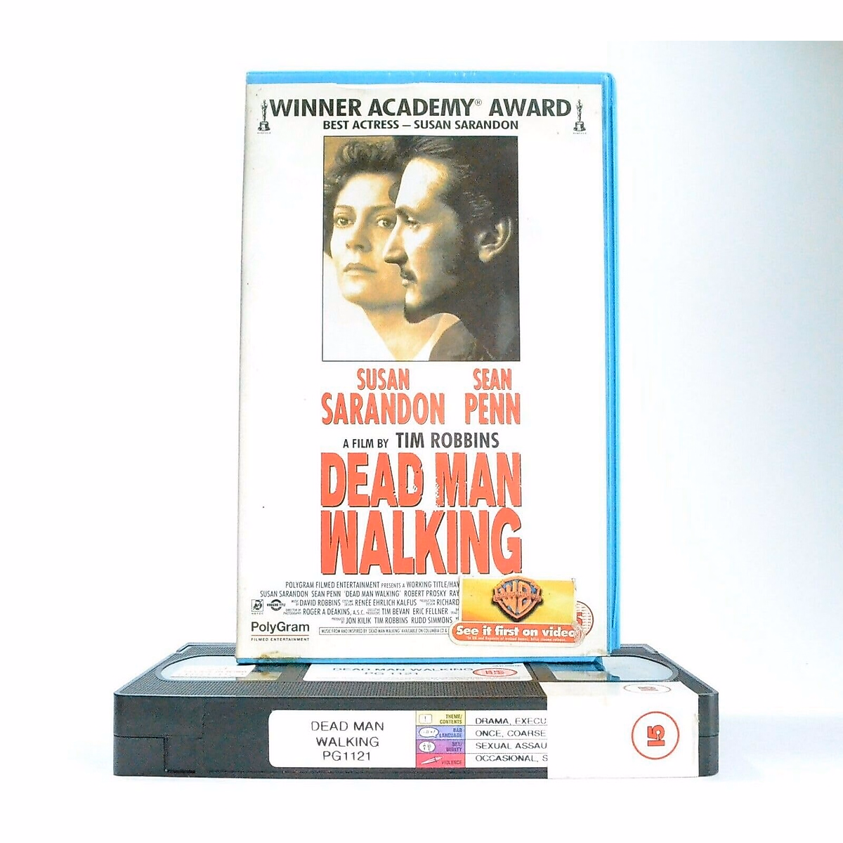 Dead Man Walking (1995); [Tim Robbins] Crime Drama - Large Box - Sean Penn - VHS