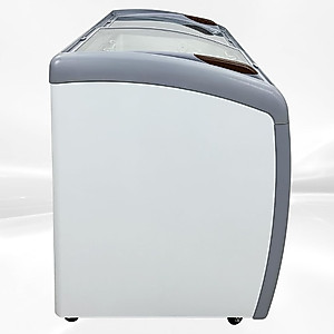 Chest Freezer Glass Door slide Commercial Ice Cream Freezer 49" White Stand Alone Curve Display Top w/Storage Baskets - 13 Cu.Ft…XS-360YXL