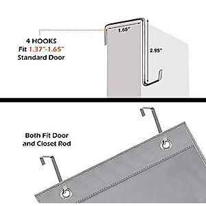 KIMBORA Handbag Organizer Storage Purse Bag Hanger with 6 Easy Access Deep Pockets 2 Packs for Closet Wall, Gray