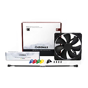 Noctua NF-A14 PWM chromax.Black.swap, Premium Quiet Fan, 4-Pin (140mm, Black)