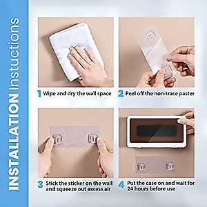 Spread Pixie Dust Shower Phone Holder Waterproof Upgraded Phone Shower Holder Wall Mount Bathroom TV Shower Gadget Shower Accessory Phone Mount iPhone Shower TV (White)