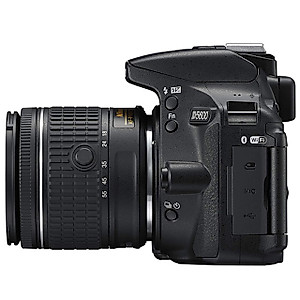Nikon D5600 DSLR Camera with 18-55mm VR Lens + 32GB Card, Tripod, Case, and More (18pc Bundle)