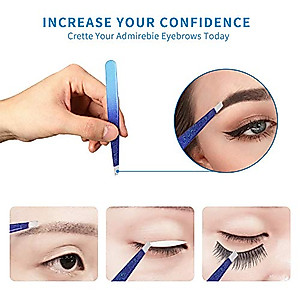 Precision Tweezers Set – Eyebrow Tweezers For Women Professional Stainless Steel Slant Pointed Tweezers For Ingrown Hair Removal, The Best Tweezer For Your Daily Beauty Routine – EMEOW