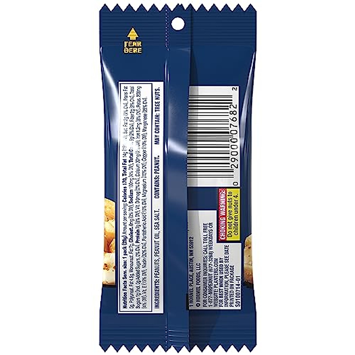 PLANTERS Salted Peanuts, 1 oz. Bags (48 Pack) - Snack Size Peanuts with Sea Salt & Simple Ingredients - Convenient Snacking - On the Go Snacks - Kosher