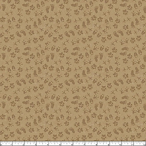 Riley Blake Legends of The National Parks Footprints, Fabric by The Yard (Sand)