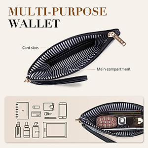 ECOSUSI Laptop Tote Bag Laptop Bag 15.6 inch Work Shoulder Briefcase Computer Messenger with Clutch Satchel Handbag 2 PCS Set