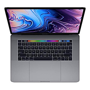 Mid 2018 Apple MacBook Pro with 2.9GHz Intel Core i9 (15 Inch, 16GB RAM, 512GB SSD Storage) Space Gray (Renewed)