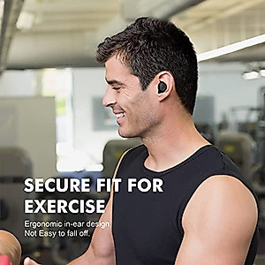 XTREMTEC True Wireless Earbuds, Bluetooth Earbuds Noise Cancelling Bluetooth Headphones for iPhone/Android Small Earbuds with Mic Waterproof Cordless in-Ear Earphones Deep Bass Sound (Black)