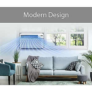 LG 18,000 BTU Window Air Conditioner, 230/208V, Cools 1,000 Sq.Ft. (25' x 40' Room Size), Quiet Operation, Electronic Control with Remote, 3 Cooling & Fan Speeds, Auto Restart, White