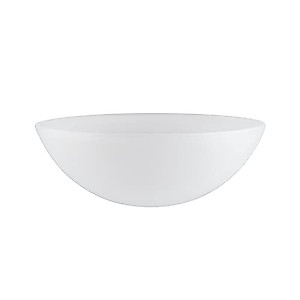 Aspen Creative 23518-11, Frosted Replacement Glass Shade for Medium Base Socket Torchiere Lamp, Swag Lamp and Pendant & Island Fixture, 10-3/8" Diameter x 3-7/8" Height