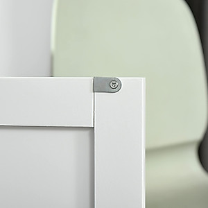 HOMCOM Mobile Kitchen Island with Storage, Kitchen Cart with Wood Top, Storage Drawers, 3-Door Cabinets, Adjustable Shelves and Towel Rack, White