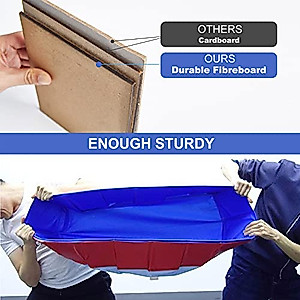 mcgrady1xm Collapsible Pet Dog Bath Pool, Kiddie Pool Hard Plastic Foldable Bathing Tub PVC Outdoor Pools for Dogs Cat Kid