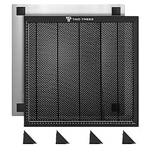 Twotrees Honeycomb Laser Bed 430x400mm Honeycomb Board Table for Laser Cutter Engraver, Honeycomb Working Table for Laser Cutting Engraving, Metal Base Kit for Desktop Protection (16.9” x15.7”)