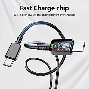 2 Pack-for Samsung Galaxy S22, S21,S23 Fast Charging Type C,25w USB C Super Fast Charger Type C Wall Charger Block&6ft Android Phone Cable for Samsung Galaxy S23 S22 Plus, S20 / S21 Ultra,Note 20