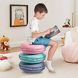 Algado Simulated Food Stool, Soft Resin Retro Fun Ingenious Decorative Low Food Shoe Changing Stool, Changing Stool for Hallway Office Lounge Dorm Room(Sweetheart Cookie)