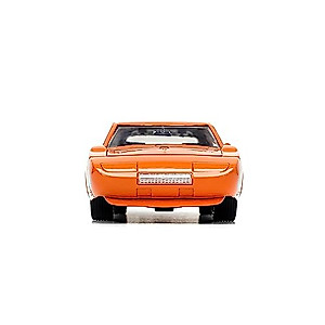 Jada Toys I Love The 60’s 1:24 1969 Dodge Charger Daytona Die-Cast Car, Toys for Kids and Adults, Orange