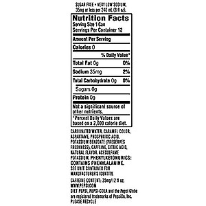 Diet Pepsi, 12 Fl Oz cans, Pack of 18
