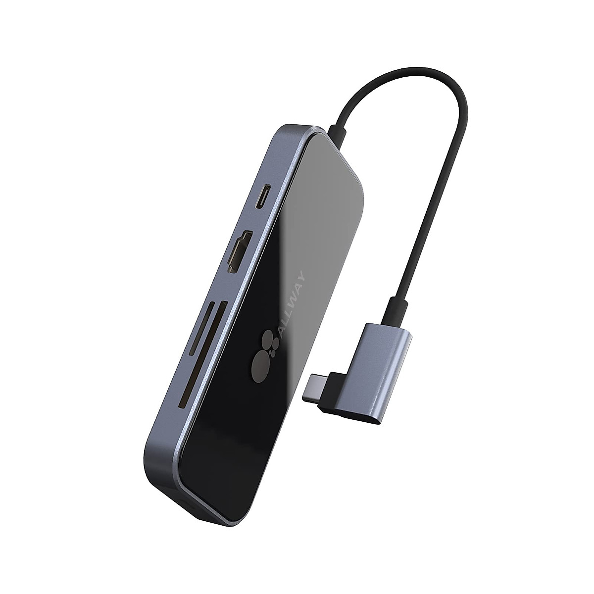 USB C Hub, Docking Station, ALLWAY 8 in 1 USB C Adapter with 4K USB C to HDMI, 60W Power Delivery SD/TF Card Reader 2 USB 3.0 Ports USB C Data Port 3.5mm Audio/Mic for MacBook Pro and HP Dell Laptops