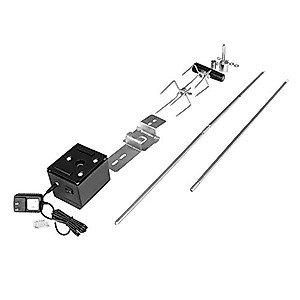 Royal Gourmet Universal Complete Rotisserie Kit for Grills, 36’’/50’’, 8x8 mm Square Spit Rod, Stainless Steel