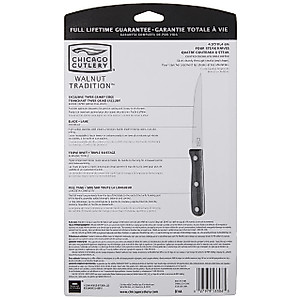 Chicago Cutlery B144 4pc Walnut Tradition Steak Knife Set