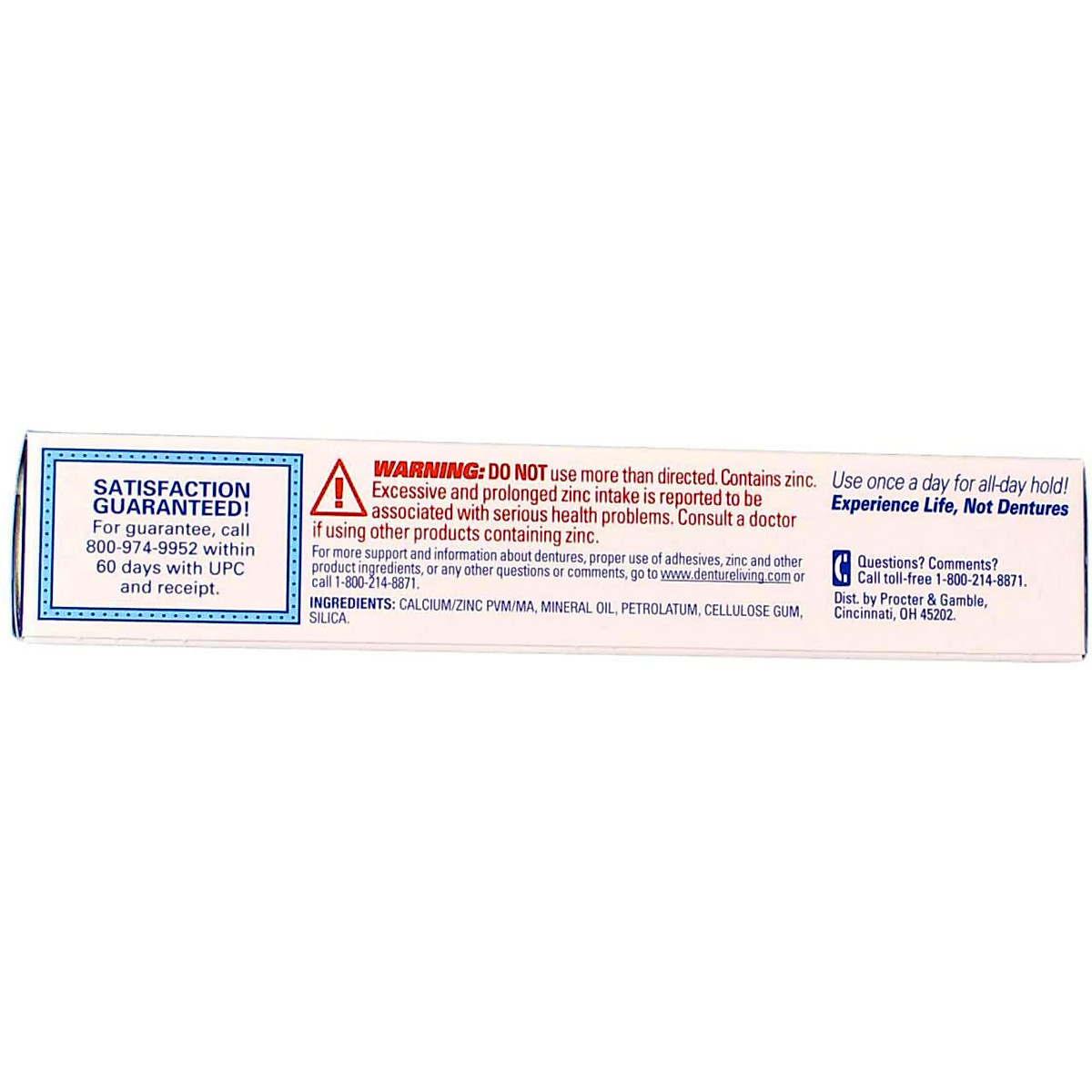 Fixodent Free Denture Adhesive Cream 2.40 oz (Pack of 12)