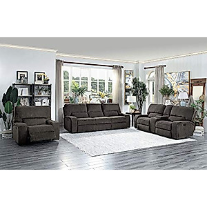 Homelegance Borneo 86" Double Reclining Loveseat (Manual), Chocolate