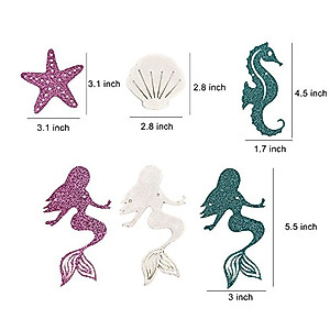 Mermaid Seashell Banner Garland Party Supplies for Kid Birthday Party Decoration