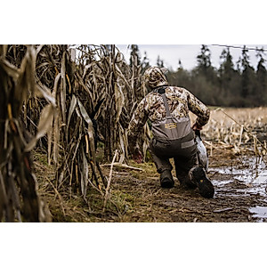 First Lite Men’s Origin Hoody - Lightweight Fleece Insulated Camo Hunting Fleece Pullover - First Lite Typha - Medium