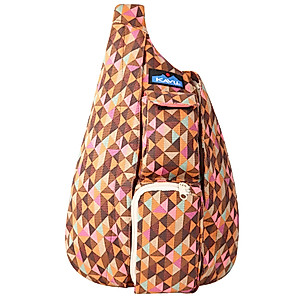 KAVU Little Feller Duffle Bag Convertible Backpack With Detachable Shoulder Straps-Jumble Dash