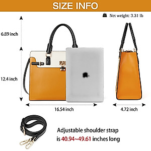 BOSTANTEN Briefcase for Women 15.6 inch Leather Laptop Bag Vintage Slim Lawyer Business Bag Stylish Work Purse