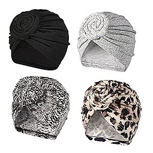 Stretch Turban Hats for Women - Hair Wraps for Women Women Turbans Hair Scarf Turban Head Wrap Pre Twist Ultra Soft Extra Elastic and Breathable