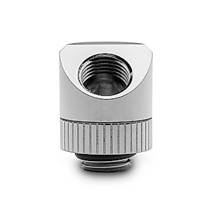 EKWB EK-Torque 45 Degree Angled Rotary Fitting, Nickel