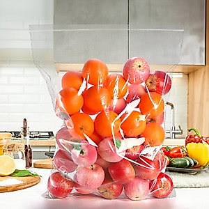 Elsjoy 50 Pack 18" x 24" Large Plastic Zipper Storage Bags, 5 Gallon Reclosable Storage Bags Resealable Plastic Bags for Clothes, Clear Reusable XL Zip Bags for Moving, Food, Clothing