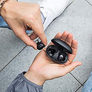 1MORE Stylish True Wireless in-Ear Headphones TWS Bluetooth Wireless Earphones Mini Earbuds with DSP ENC, Phone/Volume Control, Lightweight Portable, Charging Case, 7.5H Battery, MEMS Mic - Black