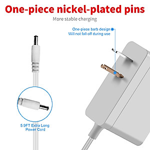 MEROM 24V AC Adapter Compatible with Philips SmartSleep Wake-up Light HF3520/60 HF3521 HF3510 HF3531 HF3550 Somneo HF3650 HF3651 HF3670 12W S018QC2400050 HF12 HF20 18W HF3419 HF24 24W Power Charger