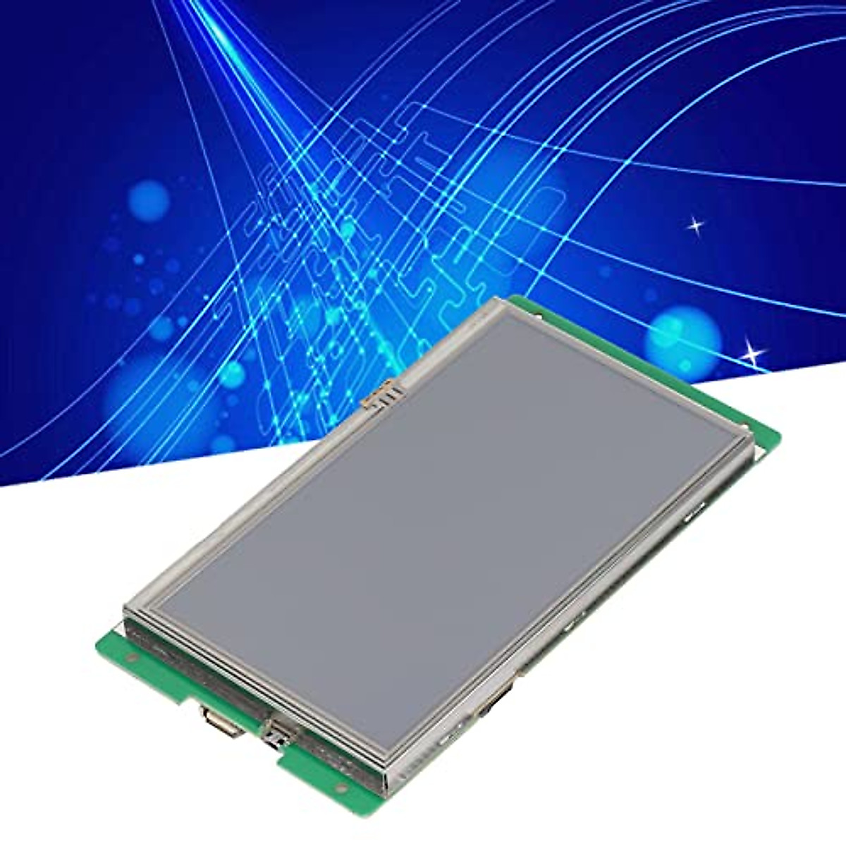 4 Wire Industrial LCD Screen, LED Backlight 7in Serial Touch Screen Power Off Data Saving MCU Control for DIY Electronic Equipment