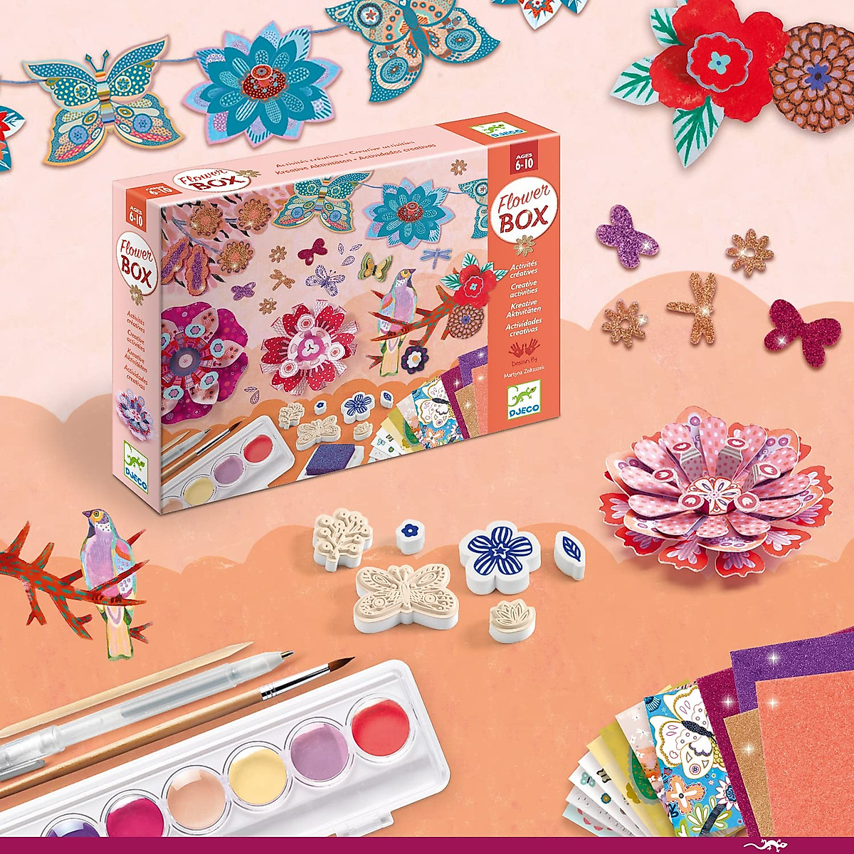 DJECO Multi-Activity Craft Kit - The Flower Garden