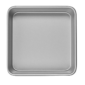 Cuisinart 9-Inch Chef's Classic Nonstick Bakeware Square Cake Pan, Silver & AMB-15BS 15-Inch Chef's Classic Nonstick Bakeware Baking Sheet, Silver