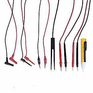 HUAHA Multimeter Electronic Test Lead kit with Voltage Tester Pen (4mm Diameter Banana)