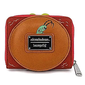 Loungefly x Nickelodeon SpongeBob SquarePants Plankton Krabby Patty Zip Wallet