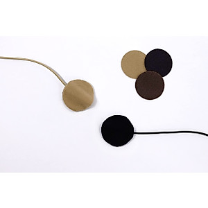 URSA Soft Circles: Reusable Soft Covers That Provide a Shield Against the Wind and Camouflage for Lavalier Mics. (15x Soft Circles + 30x Stickies, MultiPack)