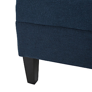 Christopher Knight Home Zahra Ottoman, Dark Blue