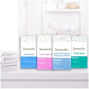 Summer's Eve Douche Fresh Scent 4.5 oz Size (Pack of 2) pH Balanced, Dermatologist & Gynecologist Tested