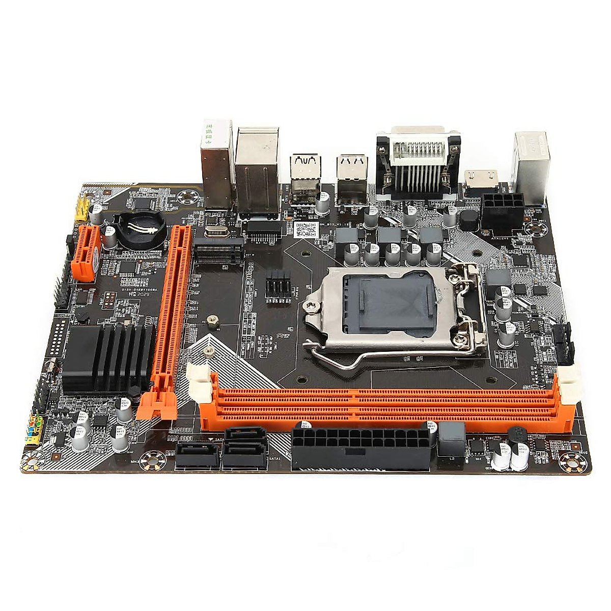 Desktop Computer Motherboard, DDR3 1066/1333/1600MHz LGA 1155 PC Main Board Support NVME+NGFF Dual Mode Hard Disk+SATA, 6‑Channel Sound Card