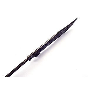 BB-4040 Handmade Damascus Steel 15 Inches Blank Blade Knife Beautiful Pattern on the Blade, Make your own desire of Handle and be proud of your work