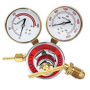 Acetylene Regulator: Welding gas welder Acetylene Regulator Compatible with Harris Victor Torch Cutting kits CGA510