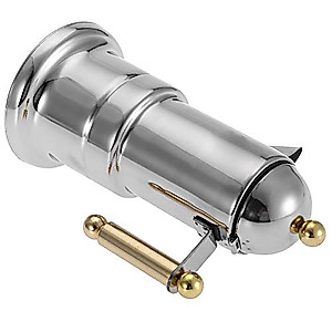 Fdit 200ml Stainless Steel Stovetop Coffee Maker Durable Espresso Pot Silver Moka Pot with Safety Valve