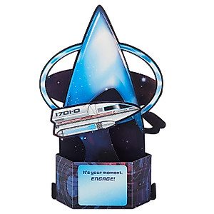 Hallmark Paper Wonder Star Trek Pop Up Card (Message from Starfleet) for Birthdays, Congratulations, Graduations