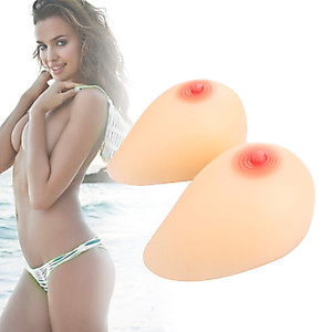 Y-NOT C Cup Silicone Breast Forms Self Adhesive for Crossdresser Fake Prosthesis Nude